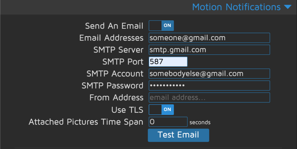 Configuring your Raspberry Pi surveillance system. – Blue Bean Software